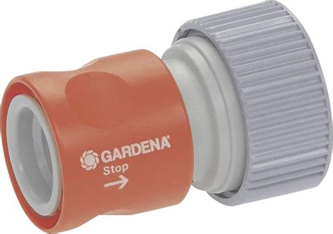 Raccord GARDENA 02814 20 plastique avec système aquastop raccord