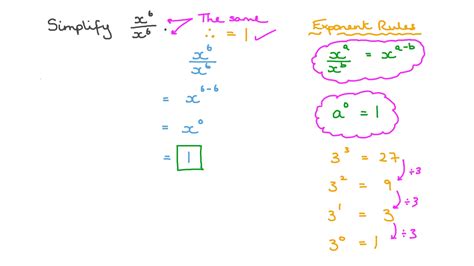 Question Video Simplifying Monomials With Zero Exponents Nagwa