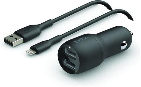 Amazon Belkin Watt Dual Usb Car Charger W Usb A Ports