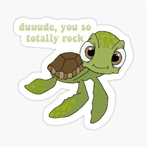 Squirt From Finding Nemo Sticker For Sale By Gabbieprimiano Redbubble