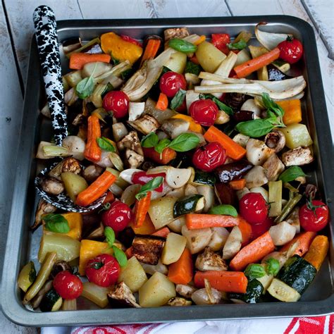 Découvrez la recette Légumes rôtis au four sur cuisineactuelle fr