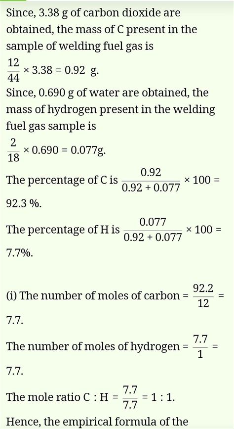 Welding Fuel Gas Contain Carbon And Hydrogen Only Burning A Small