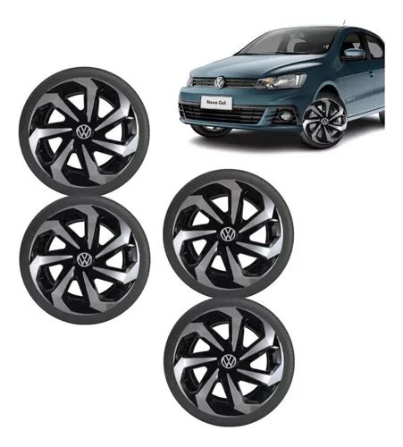 Jogo Calota Esportiva Spíder Aro 15 Vw Gol G4 G5 G6 Parcelamento sem