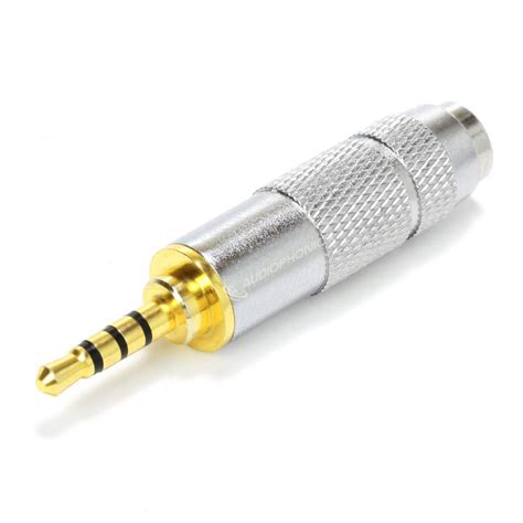 Adaptateur Jack 2 5mm TRRS Mâle Symétrique vers Jack 3 5mm Femelle