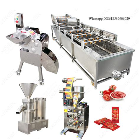 Small Ketchup Tomato Sauce Processing Line Tomato Paste Production Line