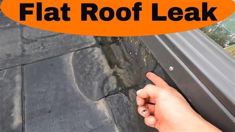 FLAT ROOF LEAK REPAIR Repairing A Rubber Roof Leak Very Simple And