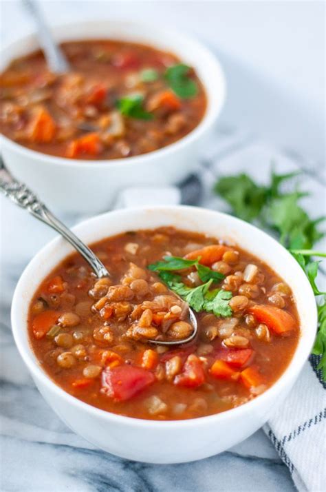 Instant Pot Lentil Soup Vegan Recipe Vegan Lentil Soup Lentil