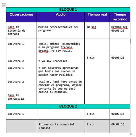 Ejemplo De Un Gui N Radiof Nico Diario Nacional