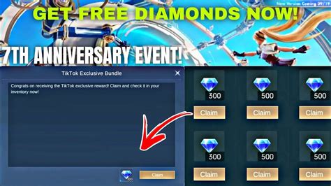 Claim Free Diamonds Mlbb Th Anniversary Event Youtube