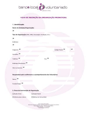 Preenchível Disponível cm vminho Ficha de inscri o da organiza o