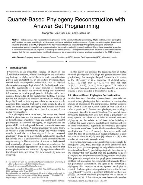 pdf quartet based phylogeny reconstruction with answer set programming dokumen tips