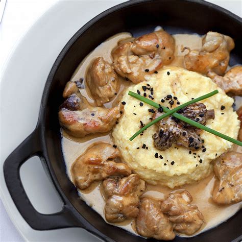 Recette Ris de veau à la crème et purée maison