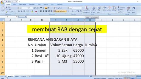 Cara Membuat Rab Desain Rumah Di Excel Warga Co Id