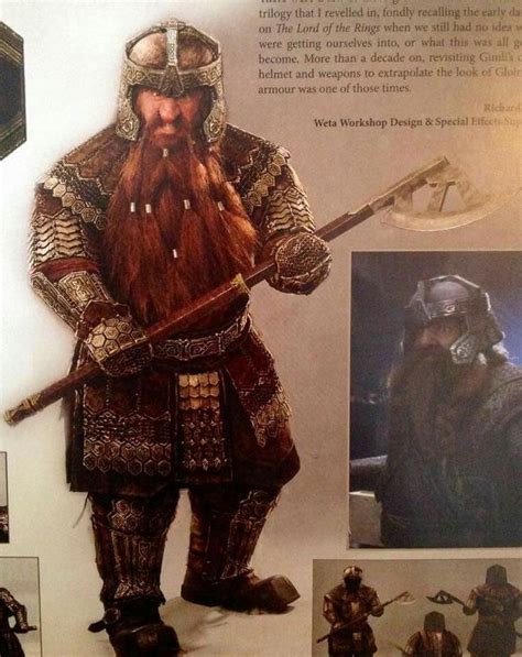 Gloin In Full Armor The Battle Of The Five Armies Character Concept