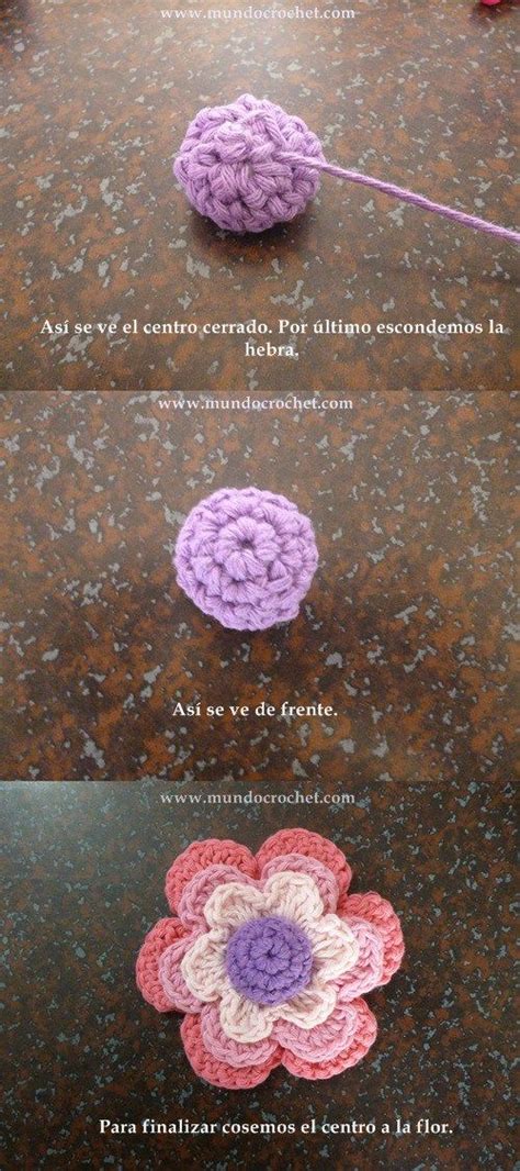 Como Tejer Una Flor En Capas A Crochet O Ganchillo Paso A Paso Types Of
