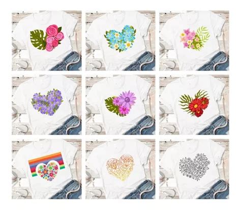 Plantillas Para Sublimar Remera Corazones