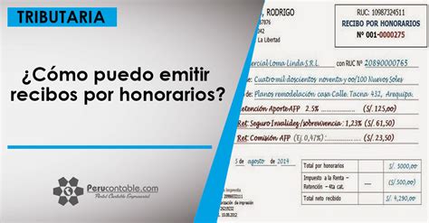 Cómo puedo emitir recibos por honorarios Tributación