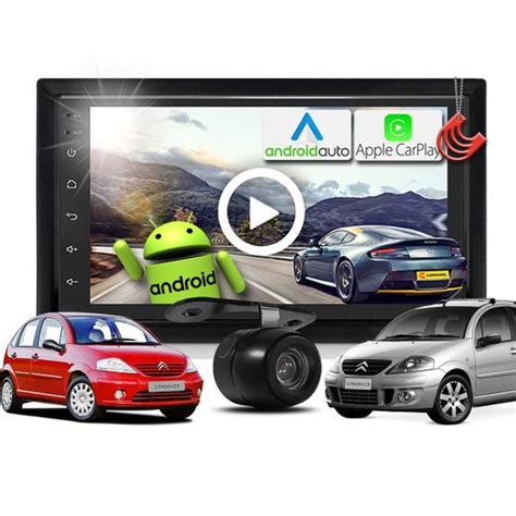 Combo Kit Central Multimidia Android MP5 7 polegadas Camera de ré