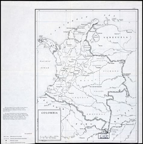 Large Scale Political And Administrative Map Of Colombia