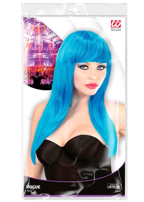 Perruque Vogue Turquoise Bleue Aux Feux de la Fête Paris