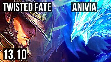 TWISTED FATE Vs ANIVIA MID 2 0 12 1 0M Mastery 300 Games KR