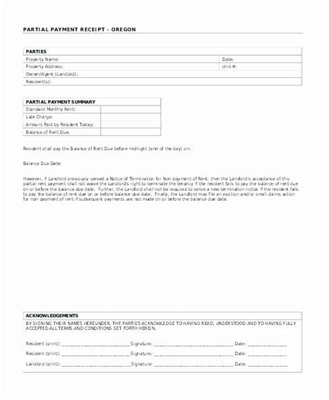 Paid In Full Receipt Template Free