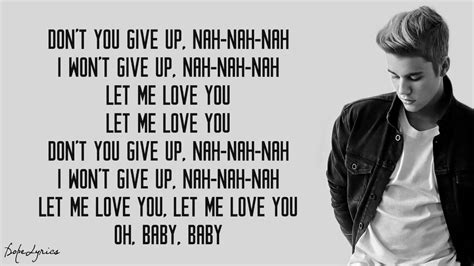 DJ Snake Let Me Love You Lyrics Ft Justin Bieber YouTube