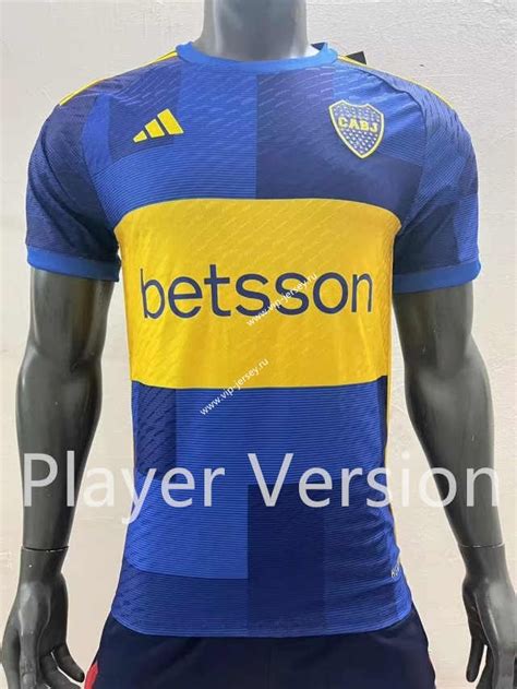 Player Version 2023 2024 Boca Juniors Home Blue Thailand Soccer Jersey
