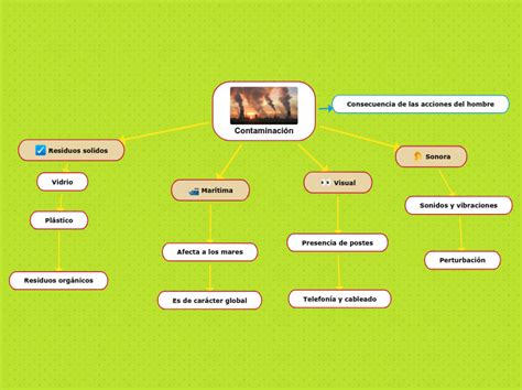 Contaminaci N Mind Map