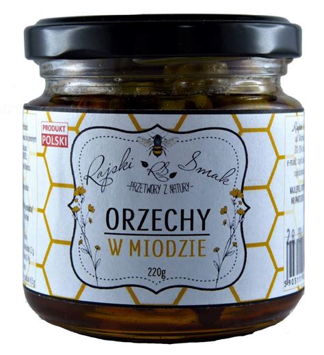 Super przekąska Orzechy w miodzie 220g RAJSKI SMAK