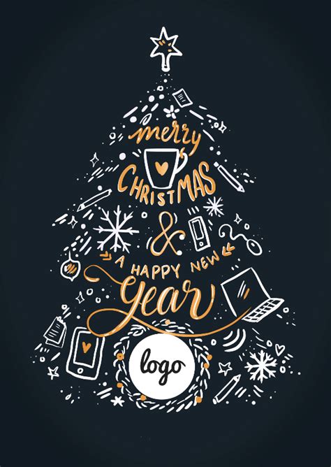 Zakelijke Kerstkaart Kerstboom Met Logo Kaartje2go