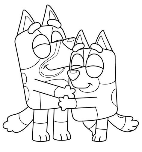 Desenhos De Bluey Para Colorir Pintar E Imprimir ColorirOnline