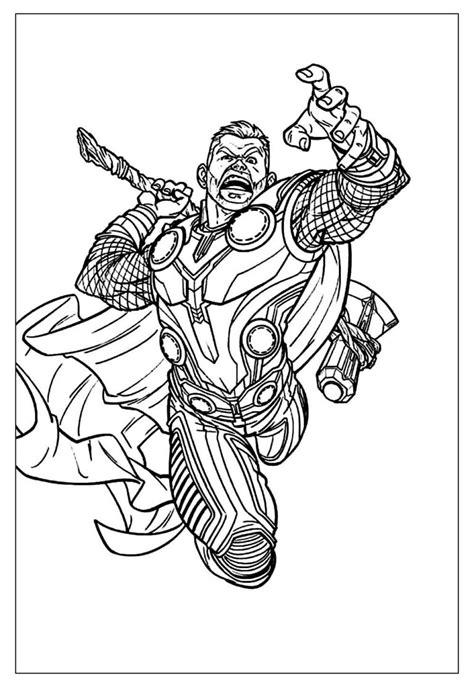 Desenhos Do Thor Para Colorir E Imprimir