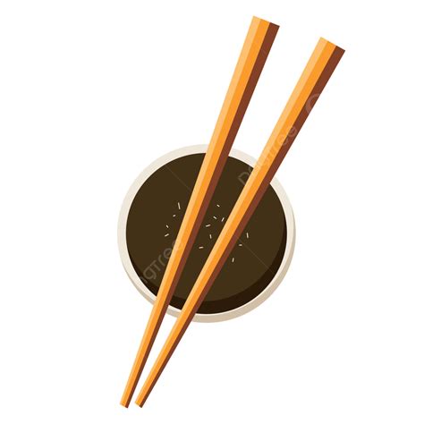 Gambar Ilustrasi Sushi Dan Washabi Sumpit Nasi Makan Png Dan Vektor