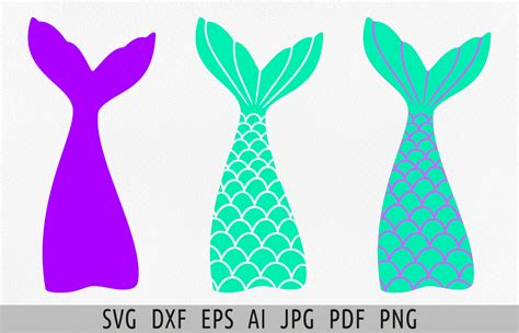 Layered Mermaid Tail Svg Mermaid Svg Png Graphic By Julia S Digital