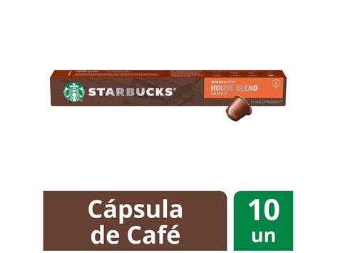Cápsula de Café Nespresso House Blend Lungo Starbucks 10 Cápsulas