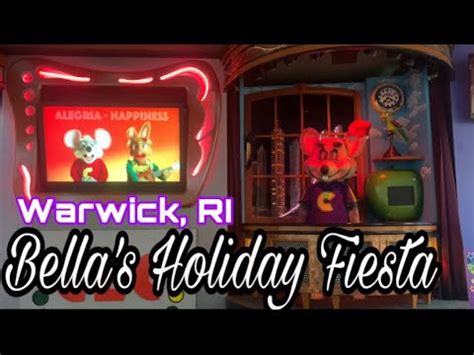 Bellas Holiday Fiesta Chuck E Cheese Warwick RI Happy Holidays