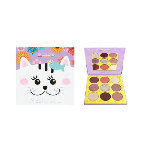 Paleta De Sombra 9 Cores Miaus Cats Collection Sp Colors Shopee Brasil