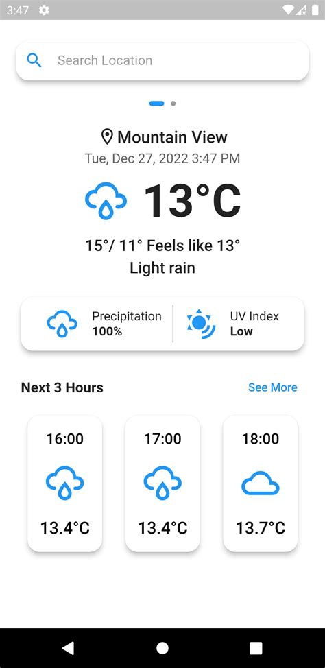 Weather A Simple Weather App Created Using Flutter And API From