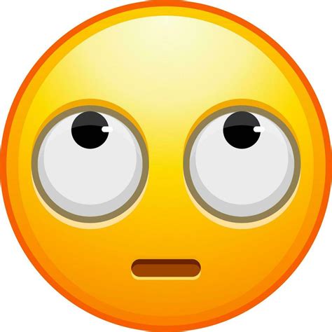 Big Set Of Yellow Emoji Funny Emoticons Faces With Facial Expressions