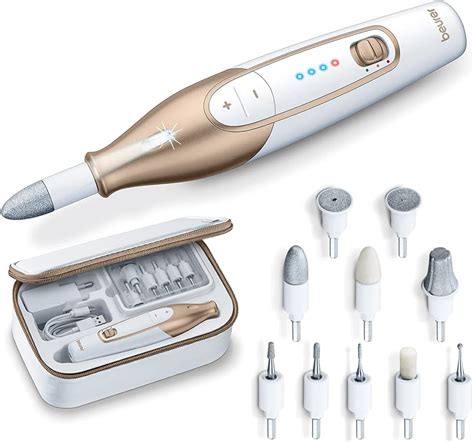 Beurer MP64 Nail Drill Kit Cordless Electric Nail File With 10