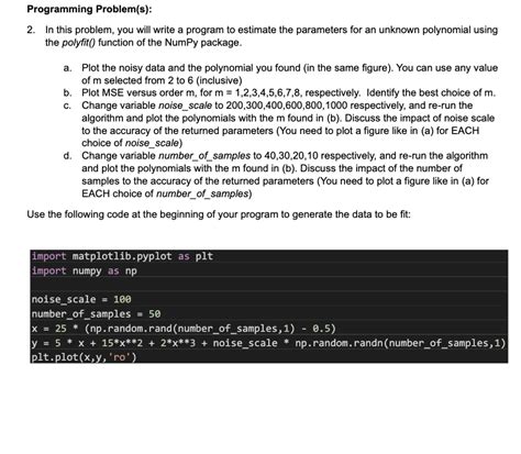 Solved Import Matplotlib Pyplot As Pltimport Numpy As Chegg