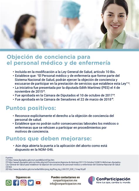 Objeción de conciencia para el personal médico y de enfermería