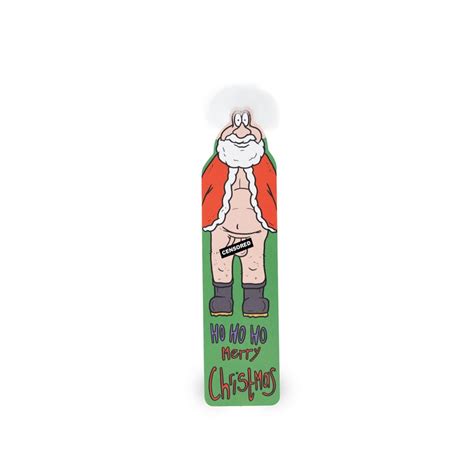 Funny Rude Bookmark Adult Naked Santa Christmas Design Rude Etsy