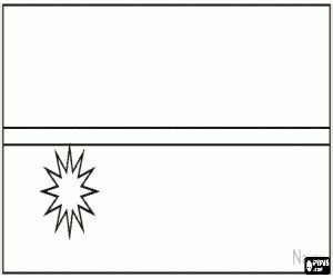 Flag Of Nauru Coloring Page Printable Game