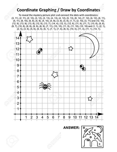 Coordinate Graphing Or Draw By Coordinates Math Worksheet With