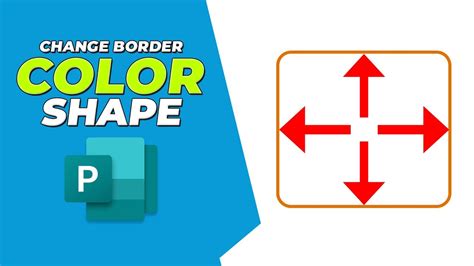 How To Change Border Color Of Shape In Publisher Youtube