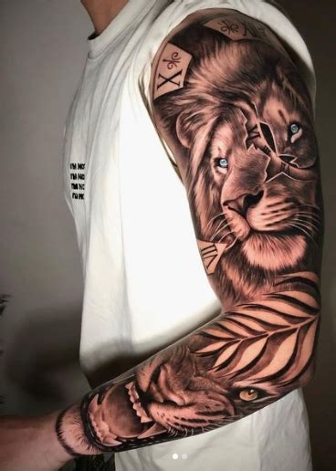 Tatuagem Masculina no Braço Braço Fechado e Antebraço