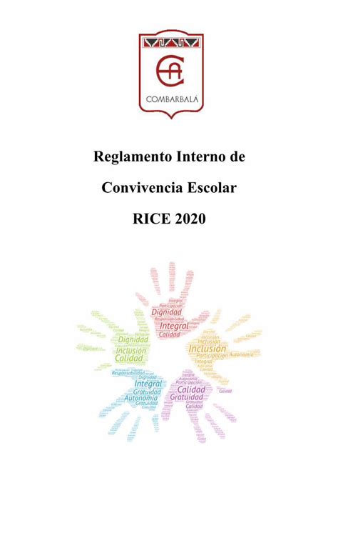 Pdf Reglamento Interno De Convivencia Escolar Rice La Pol Tica De