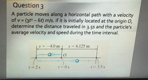 solved a particle moves along a horizontal path with a